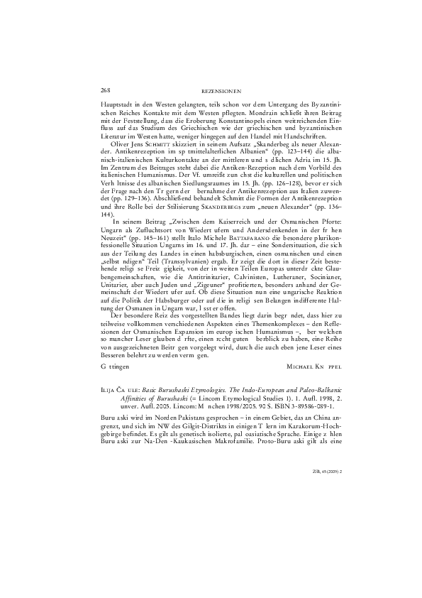 (PDF) Review: Ilija Čašule: Basic Burushaski Etymologies. The Indo ...