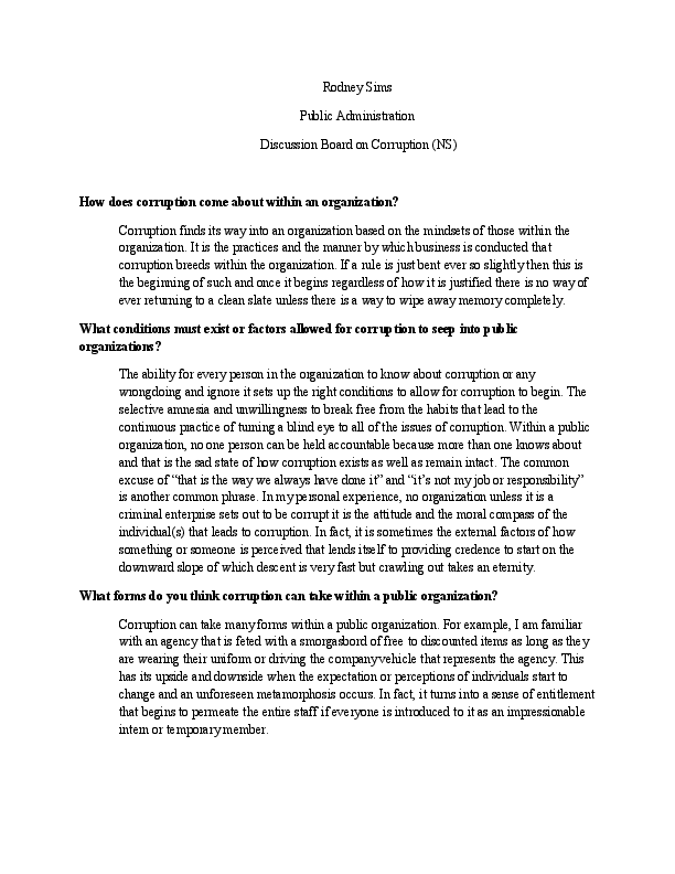 (DOC) Public Administration - Targeting Corruption