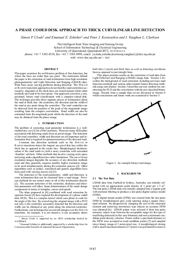 (PDF) A phase coded disk approach to thick curvilinear line detection