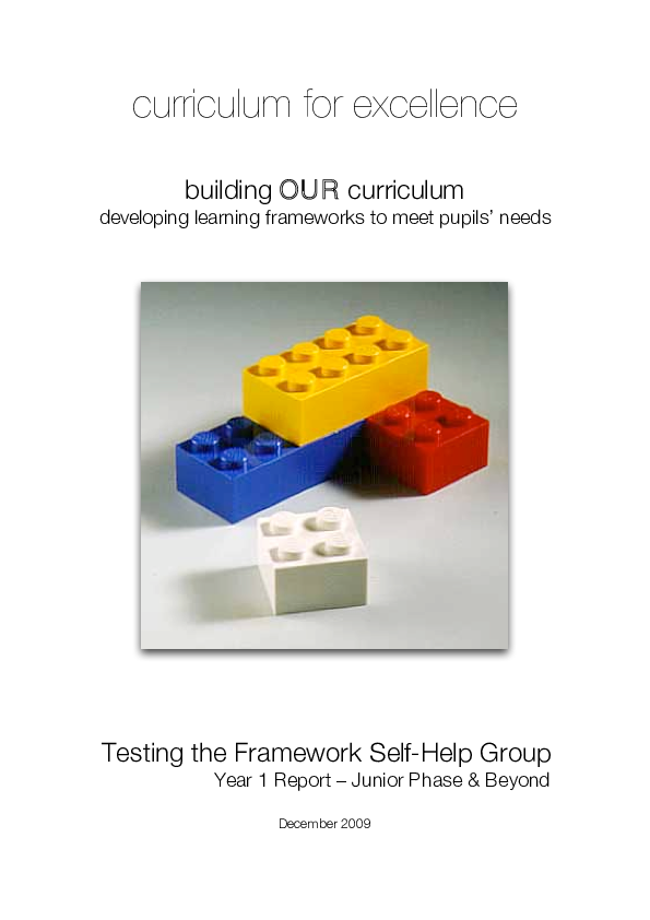 (PDF) Building Our Curriculum Self-Help Group Report 1:CfE: Broad ...