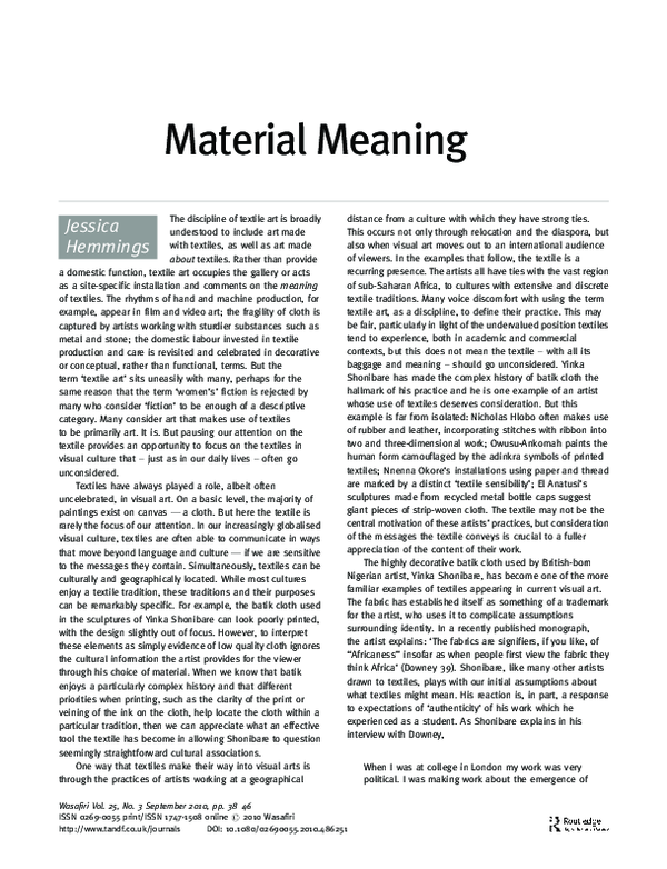 (PDF) Material Meaning