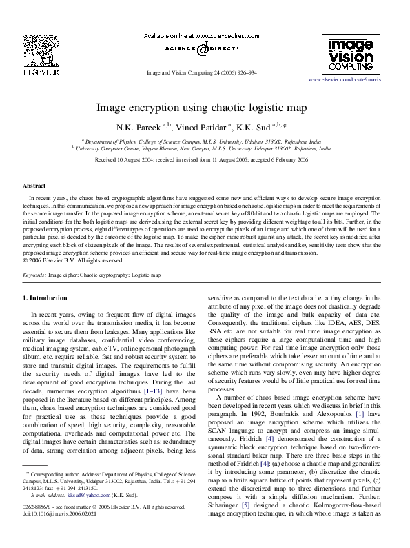 Pdf Double Phase Image Encryption And Decryption Using Logistic Tent 6841