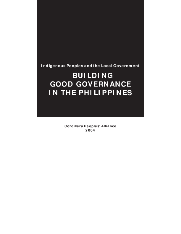 (PDF) Indigenous Peoples and the Local Government: Building Good ...