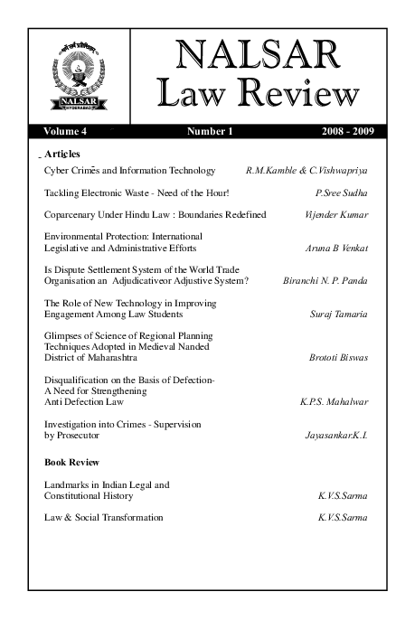 (PDF) Coparcenary Under Hindu Law : Boundaries Redefined.