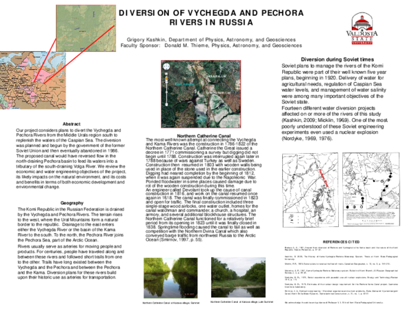 (PDF) Diversion of Vychegda and Pechora Rivers in Russia