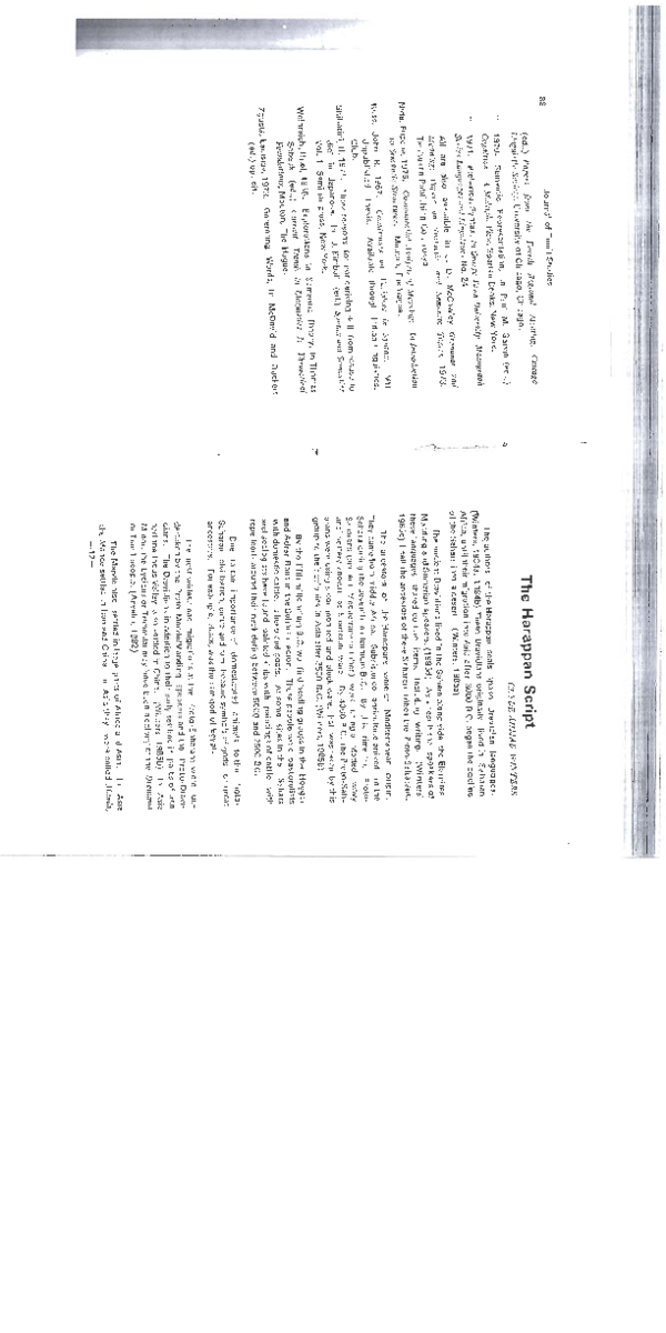 (PDF) The Harappan Script