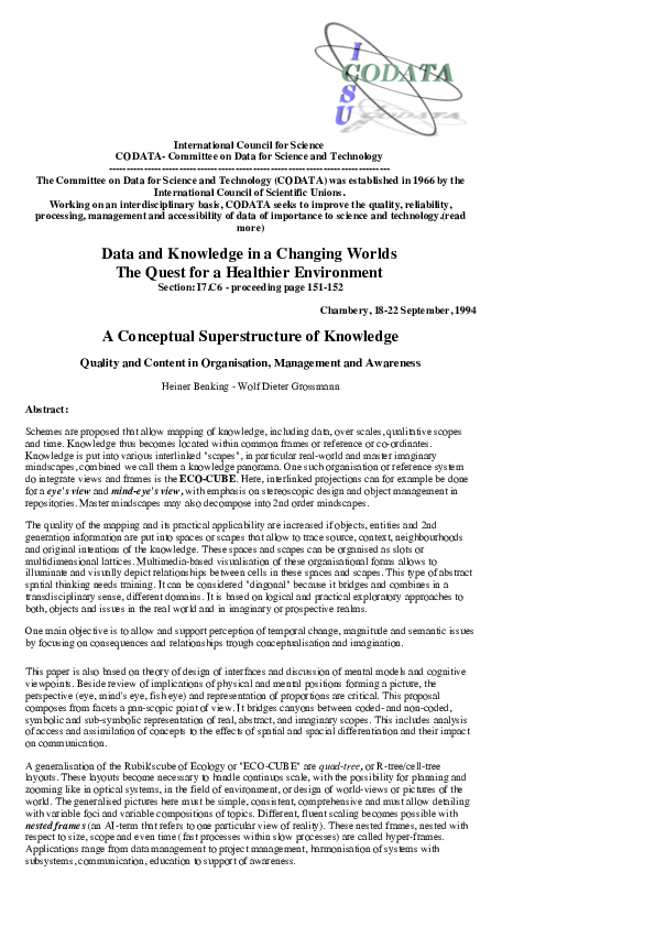 (PDF) A Conceptual Superstructure of Knowledge Quality and Content in ...