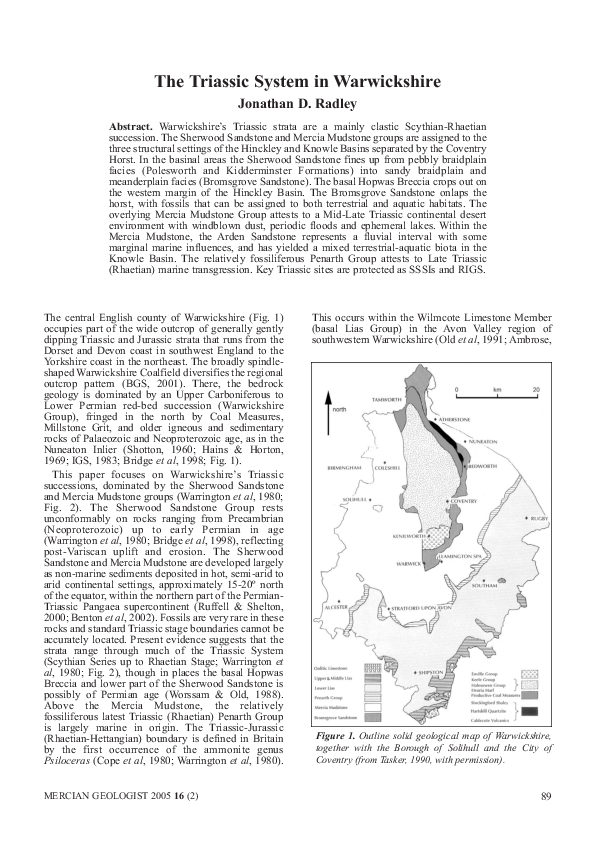 (PDF) The Triassic System in Warwickshire