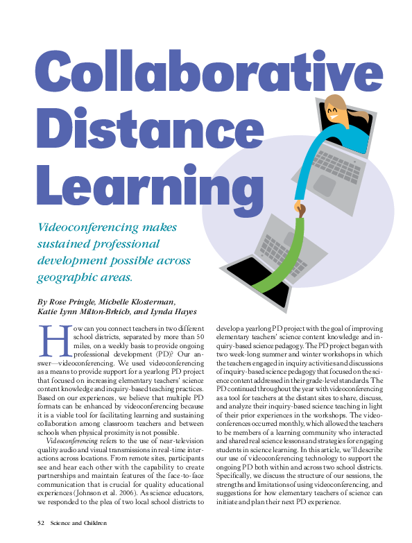 (PDF) Collaborative Distance Learning