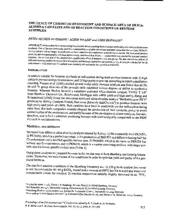 (PDF) Influence of chromium endowment and surface area of silica ...