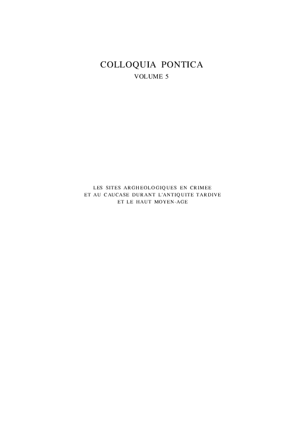 (PDF) Zilgi: An Early Alan proto-city of the first Millennium AD on the ...