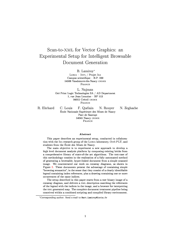 (PDF) Scan-to-XML for Vector Graphics: an experimental setup for ...