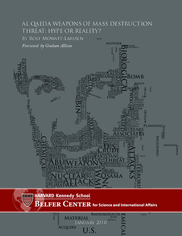 (PDF) Al Qaeda Weapons of Mass Destruction Threat: Hype or Reality?
