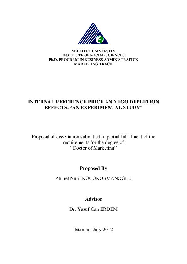 (DOC) INTERNAL REFERENCE PRICE AND EGO DEPLETION EFFECTS, “AN ...
