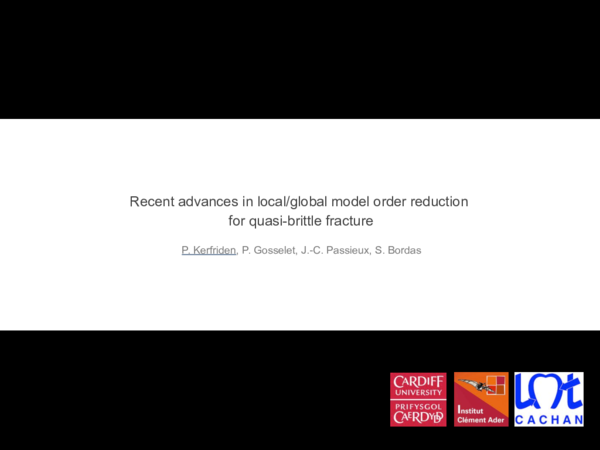 (PDF) Recent advances in local/global model order reduction for quasi-brittle fracture