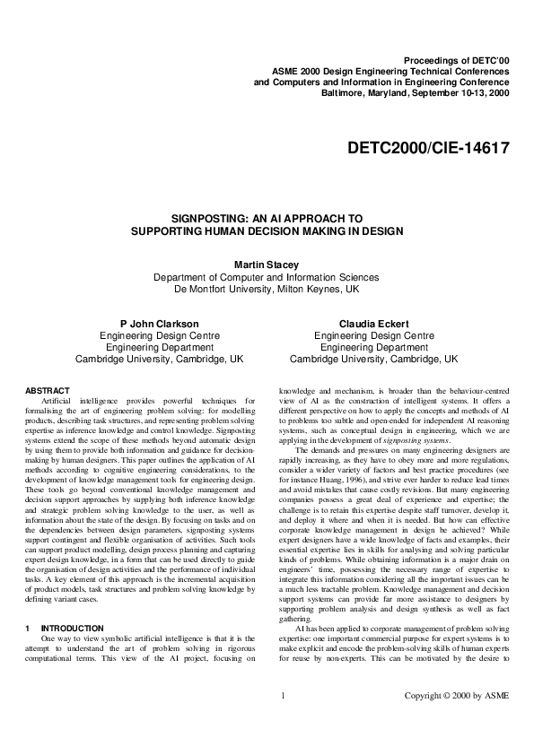 approaches to problem solving and decision making