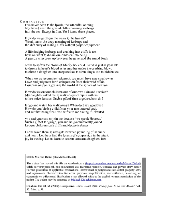 (PDF) Compassion (poem)