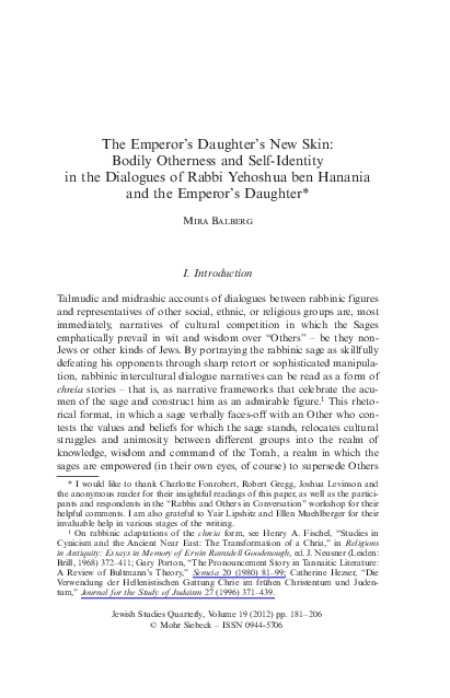 (PDF) The Emperor's Daughter's New Skin: Bodily Otherness and Self ...