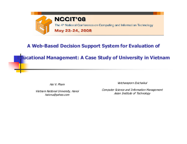 (PDF) Case Study 2 - Web-based DSS
