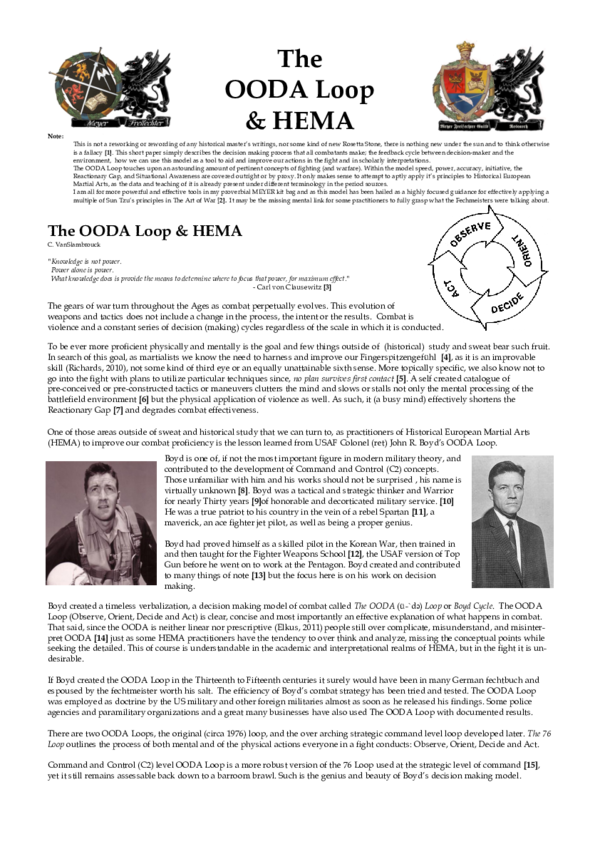 (PDF) The OODA Loop & HEMA