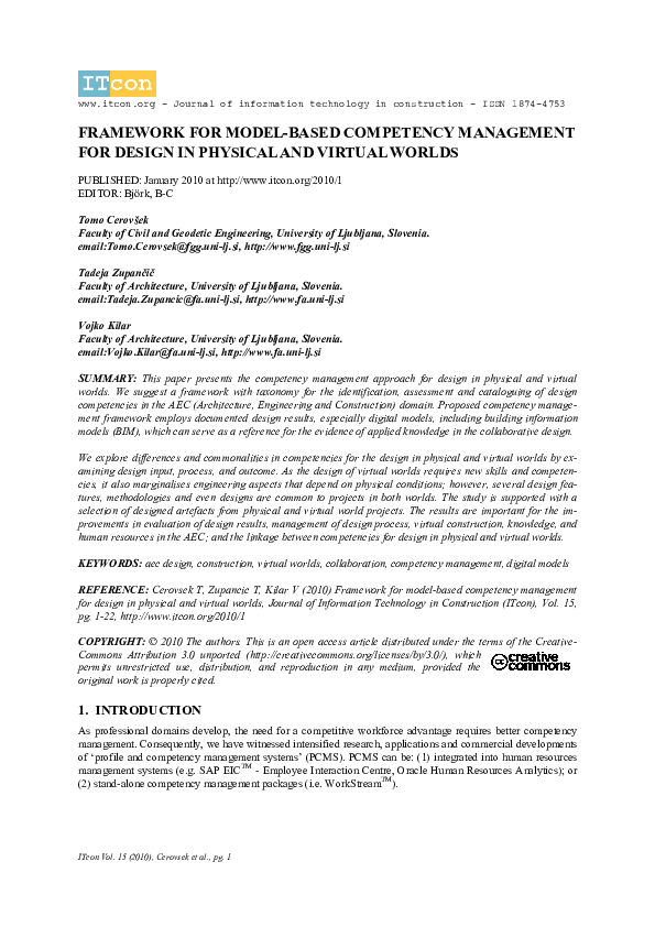 (PDF) Framework for model-based competency management for design in ...