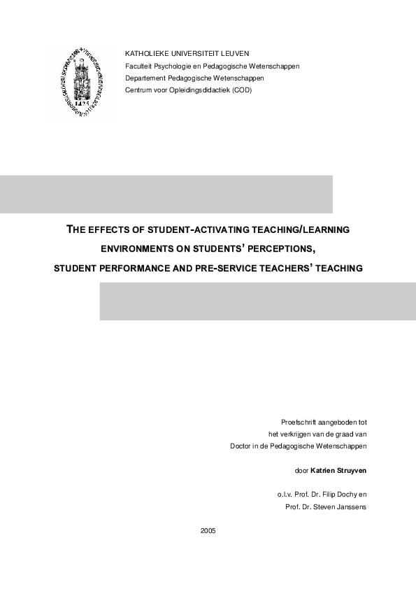 (PDF) The effects of student-activating teaching/learning environments ...