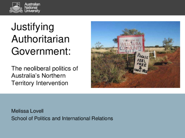 (PDF) Justifying Authoritarian Government: The Neoliberal Politics of ...