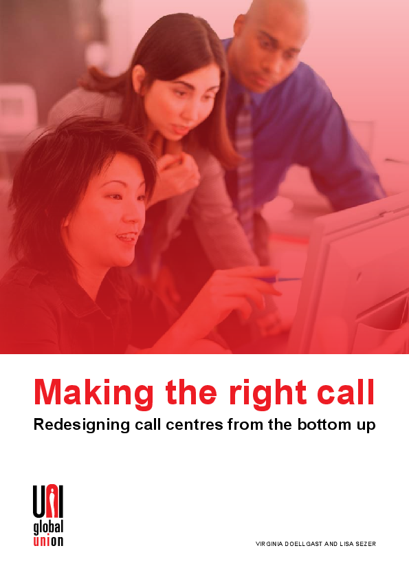 (PDF) Making the Right Call: Redesigning Call Centres from the Bottom Up