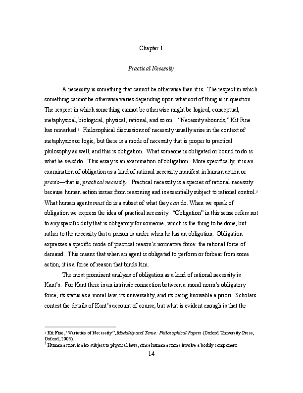 (PDF) 'Practical Necessity', Chapter 1
