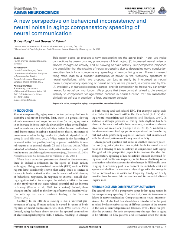 (PDF) A new perspective on behavioral inconsistency and neural noise in ...