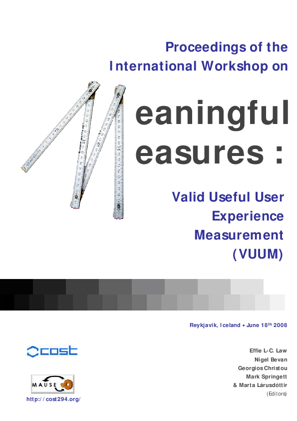 (PDF) Assessing user experiences within interaction: experience as a ...