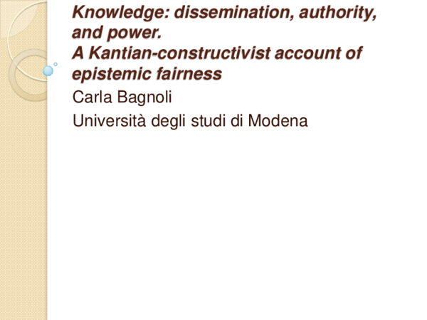 (PPT) Knowledge, Authority and Power: a constructivist account