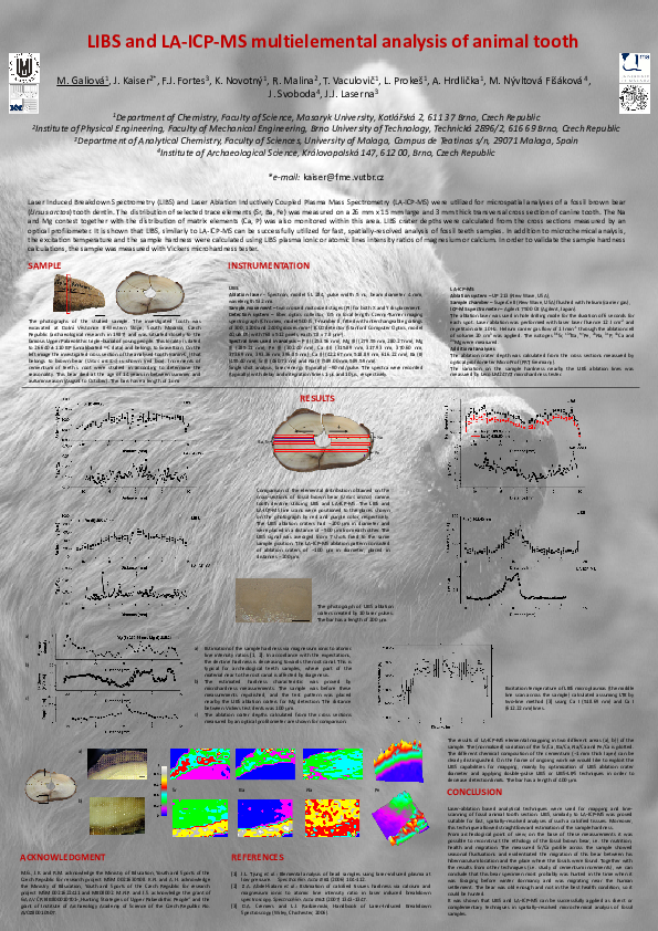 (PDF) LIBS and LA -ICP -MS multielemental analysis of animal toot