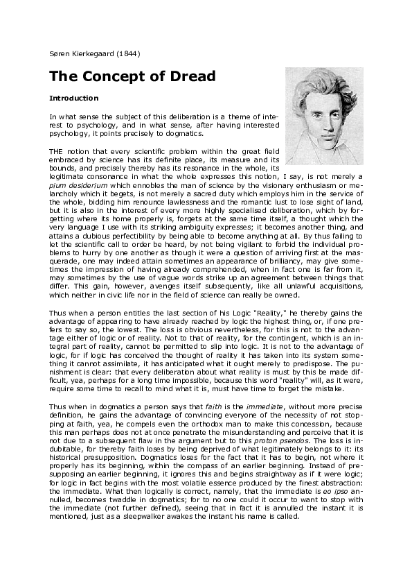(PDF) The concept of dread