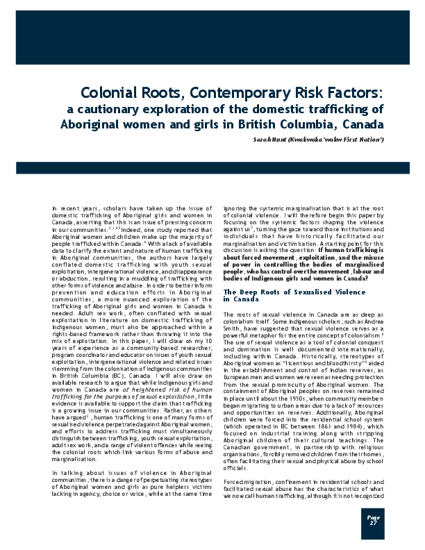 Pdf Colonial Roots Contemporary Risk Factors A Cautionary 9080