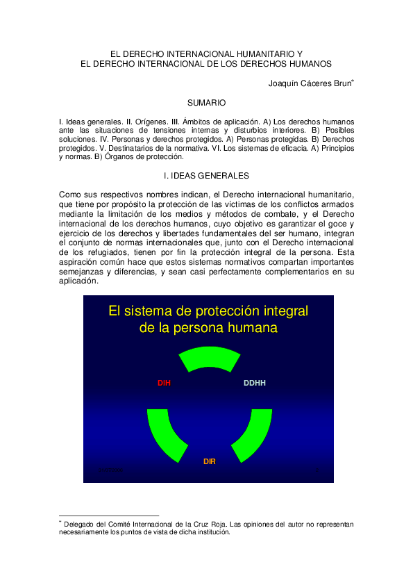 (PDF) El DIH y el DIDDHH