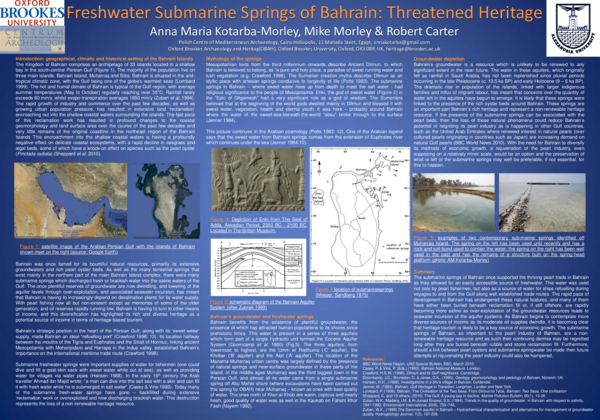 (PDF) 2010, Freshwater Submarine Springs of Bahrain: Threatened ...