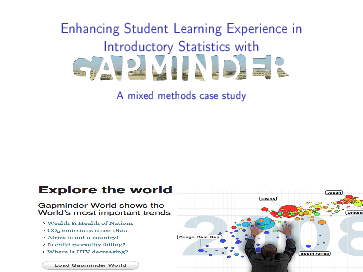 (PDF) Enhancing Student Learning Experience with Gapminder -- A mixed methods case study