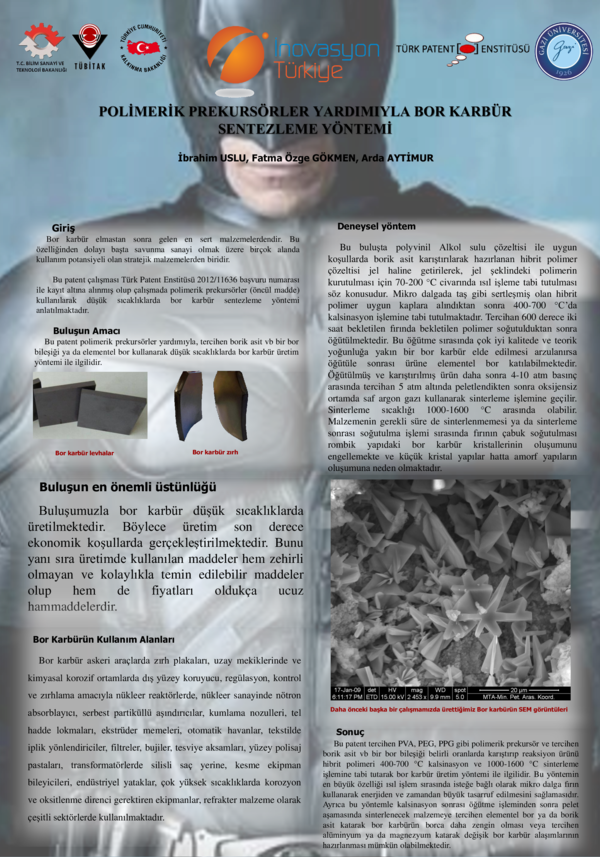 (PDF) POLİMER MALZEMELERDEN DÜŞÜK SICAKLIKLARDA BOR KARBÜR ÜRETİM YÖNTEMİ