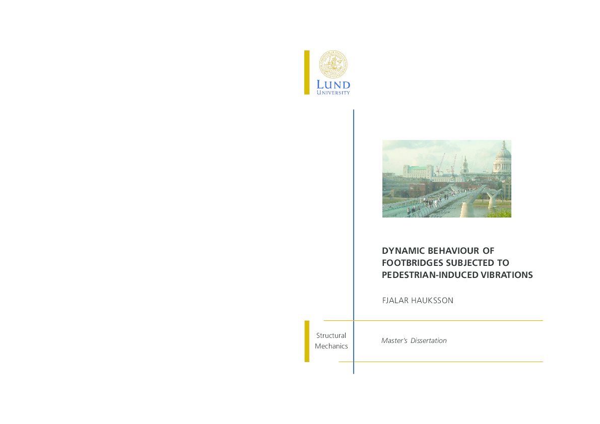 (PDF) Vibration problems in structures: Practical guidelines (PDF) Vibration problems in structures: Practical guidelines