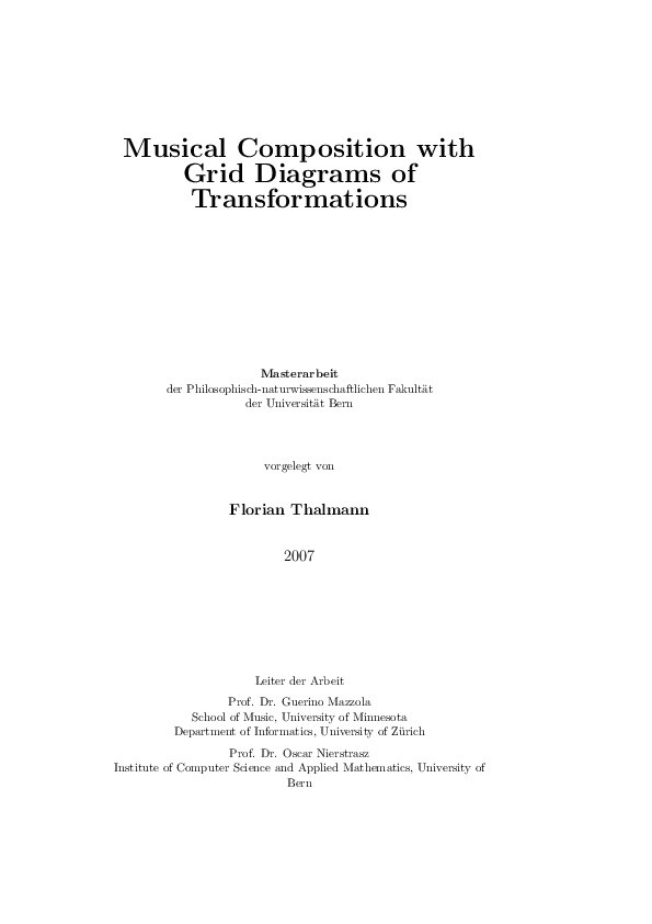 (PDF) Musical composition with grid diagrams of transformations