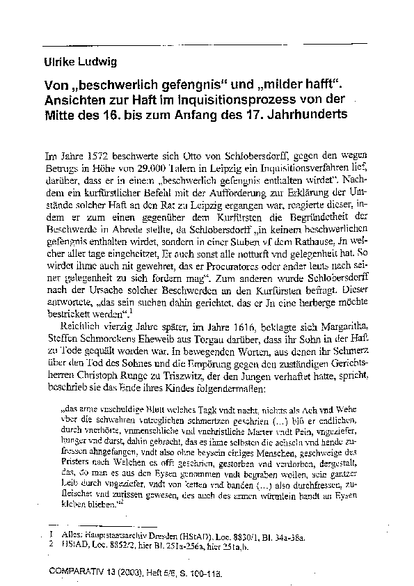 (PDF) [Views on imprisonment in the process of inquisition (mid-16th ...