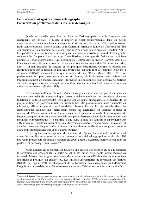 observation participante anthropologie