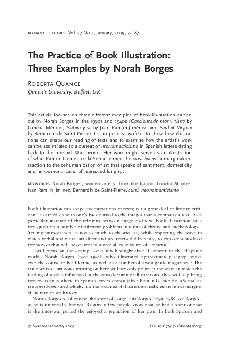(PDF) The Practice of Book Illustration: Three Examples by Norah Borges