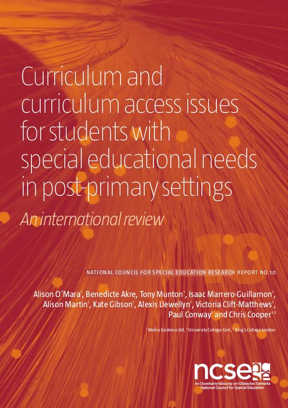 (PDF) Curriculum and curriculum access issues for students with special ...