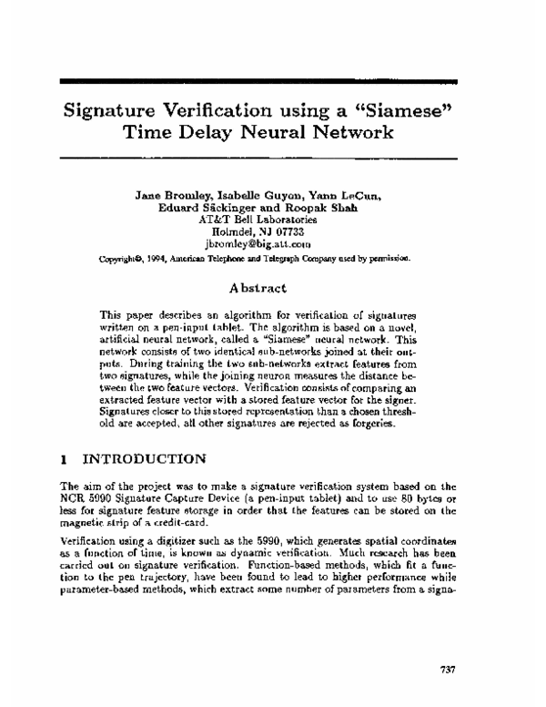 (PDF) Signature Verification Using A (PDF) Signature Verification Using A