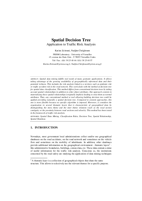 (PDF) Spatial Decision Tree