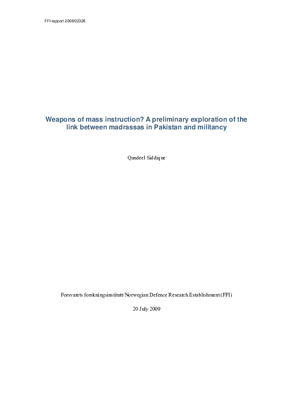 (PDF) Weapons of Mass Instruction?: A Preliminary Exploration of the ...