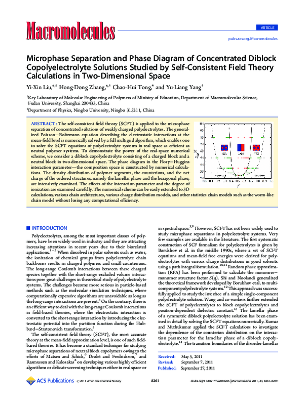 (PDF) Microphase Separation and Phase Diagram of Concentrated Diblock ...