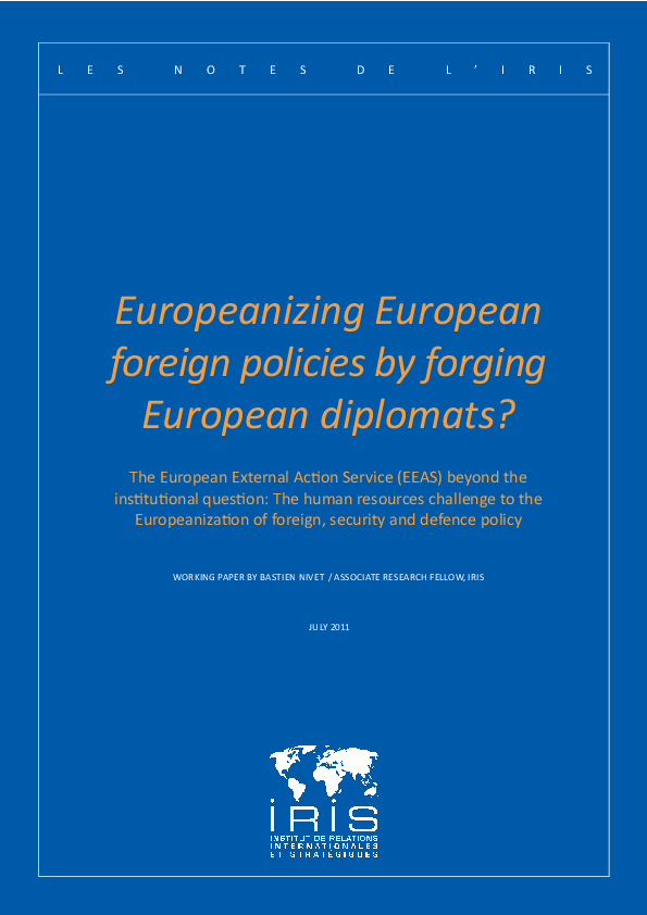 (PDF) Europeanizing European Foreign Policy by Forging European ...